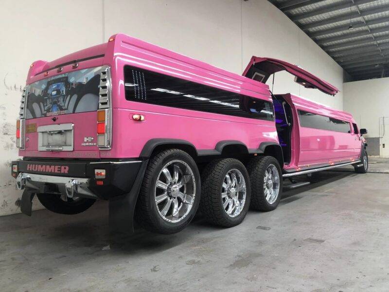 Pink 24 Seater Candygirl (Playboy) Stretch Hummer - Limousines in Paradise
